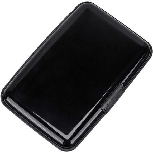 Bags | Mini Rfid Aluminum Wallet Black | Poshmark